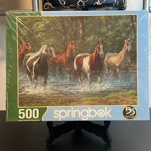 springbok | Games | Springbok 50 Puzzle 208 Summer Creek Horse Scene ...